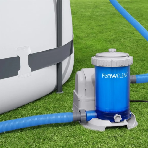 Bestway 58671E Flowclear 2,500 Gallon Transparent Above Ground Pool ... Bestway 58671E Flowclear 2,500 Gallon Transparent Above Ground Pool ...
