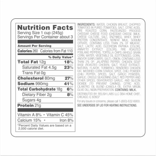 Home Chef Creamy Chicken Tortilla Soup 24 Oz Kroger