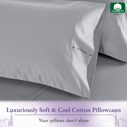 California Design Den Set Of 2 Luxury Pillowcases 1000 Thread Count
