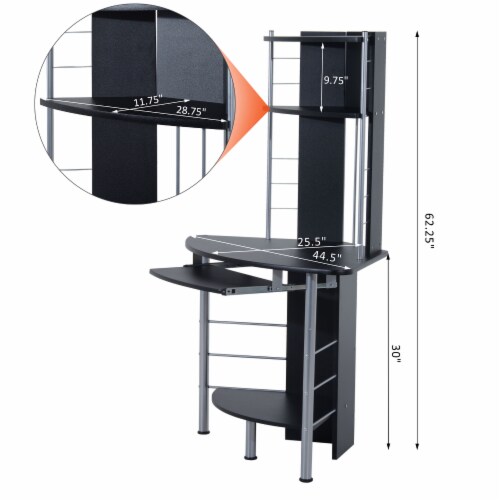Tall corner computer desk store