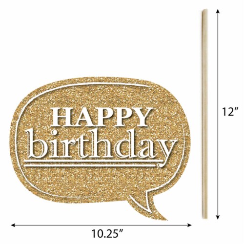 Big Dot Of Happiness Adult Happy Birthday Gold Birthday Party Photo