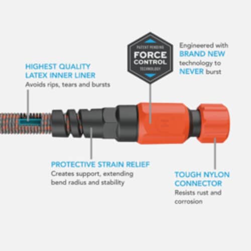 Hydrotech 5 8 In X 75 Ft Expandable Burst Proof Hose Orange 8990c3