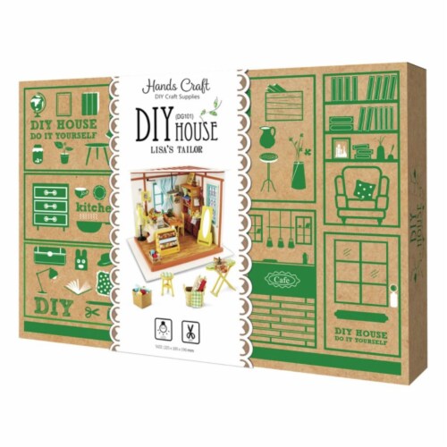 Hands Craft DIY 3D Wooden Puzzles Miniature House Lisa s Tailor Shop 1 City Market