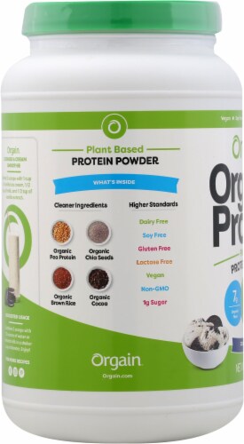 Orgain Organic Cookies And Cream Flavor Plant Based Protein Powder 2 03