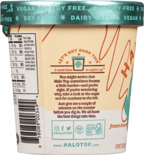 Halo Top® Dairy-Free Soy-Free Vegan Sea Salt Caramel Frozen Dessert, 1 ... Halo Top® Dairy-Free Soy-Free Vegan Sea Salt Caramel Frozen Dessert, 1 ...