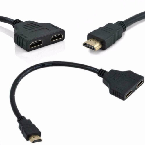 Hdmi Port Male To Female 1 Input 2 Output Splitter Cable Adapter Converter 1080p 1 King Soopers