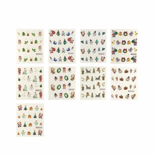 Wrapables Christmas Water Slide Nail Art Decals Water Transfer Nail