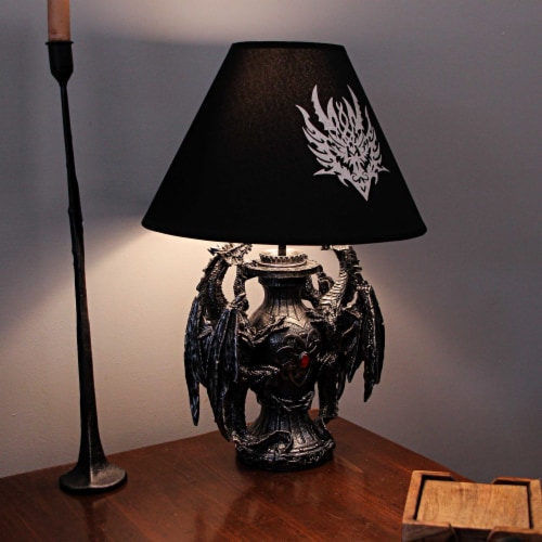 Zeckos Gothic Guardians of Light Medieval Dragons Table Lamp Medium King Soopers
