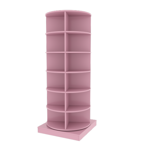 Simplie Fun Pink 360 Rotating shoe cabinet 6 layers 1 count Ralphs