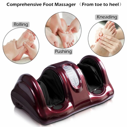 Costway Shiatsu Foot Massager Kneading And Rolling Leg Calf Ankle W