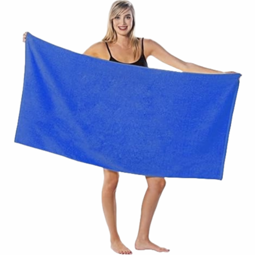 Towelsoft 100 Cotton Loop Lightweight Terry Beach Towel 30 Inch X 60 Inch Royal 1 Kroger
