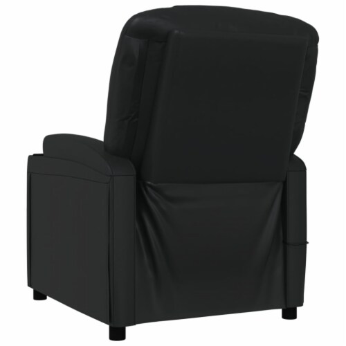Vidaxl Massage Reclining Chair Black Faux Leather 211 X 201 Fred Meyer