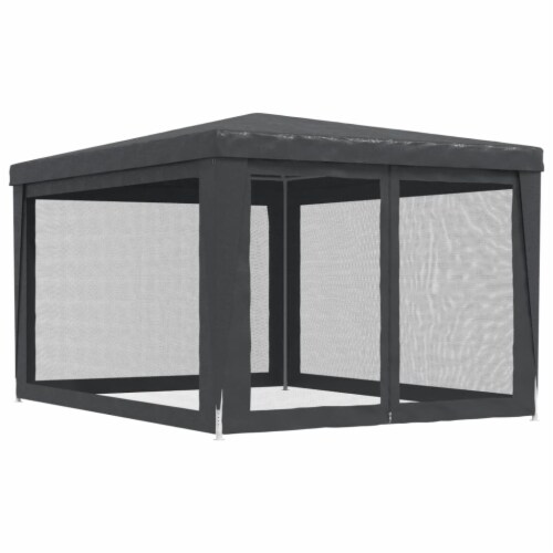 Vidaxl Party Tent With 4 Mesh Sidewalls Anthracite 98x131 Hdpe 1181x15751 Kroger
