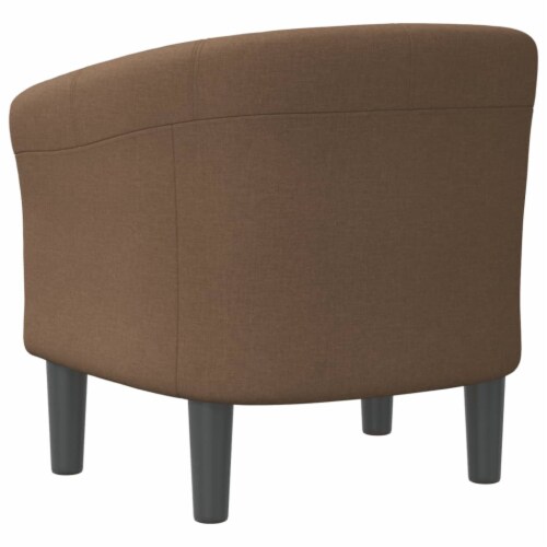 vidaXL Tub Chair Brown Fabric 1 Gerbes Super Markets