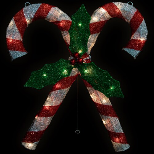Lighted outdoor candy canes store