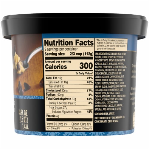 Private Selection® Chocolate Chip Cookie Dough Ice Cream 48 Fl Oz