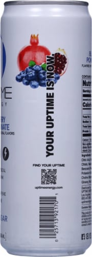 Uptime Zero Sugar Blueberry Pomegranate Energy Drink Can, 12 fl oz - Kroger Uptime Zero Sugar Blueberry Pomegranate Energy Drink Can, 12 fl oz - Kroger