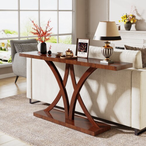 Tribesigns 63 Farmhouse Console Table Industrial Wood Sofa Entryway Table No Size Fry s Food Stores