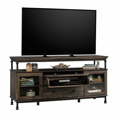 Sauder Canal Street Industrial Wood Metal Credenza TV Stand 1 Fry s Food Stores