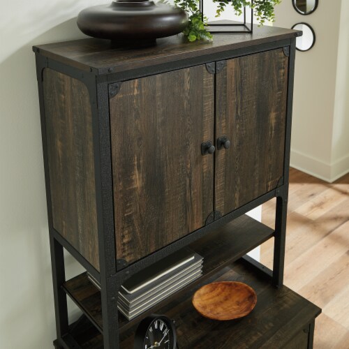 Sauder Steel River ® Industrial Hutch for Cabinet in Carbon Oak, 1 - Ralphs Sauder Steel River ® Industrial Hutch for Cabinet in Carbon Oak, 1 - Ralphs