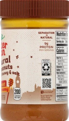 Peter Pan Natural Honey Roast Creamy Peanut Butter, 16 oz - Kroger Peter Pan Natural Honey Roast Creamy Peanut Butter, 16 oz - Kroger