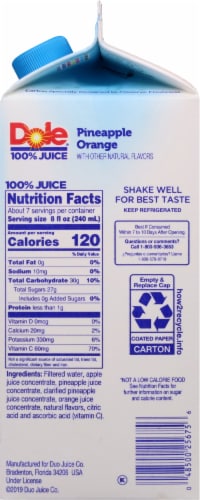 Dole Pineapple Juice Nutrition Label | Blog Dandk Dole Pineapple Juice Nutrition Label | Blog Dandk