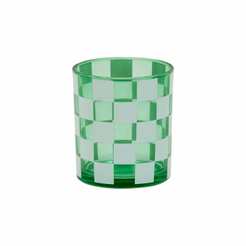 Tabletops Unlimited Checkered Glass Tumblers Assorted 105 Oz Kroger