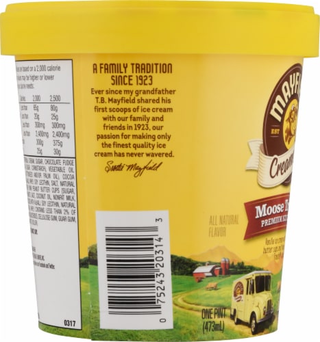 Mayfield Creamery® Moose Tracks® Ice Cream Pint 1 Pt Smiths Food