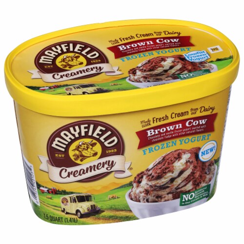 Mayfield Creamery Brown Cow Frozen Yogurt 1 5 Qt Kroger