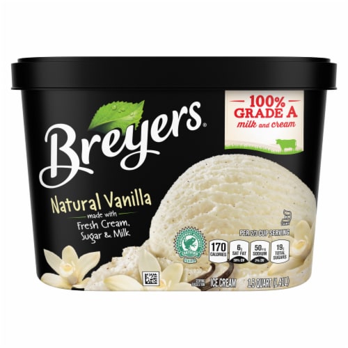 Breyers Natural Vanilla Ice Cream Tub 48 Oz Smiths Food And Drug