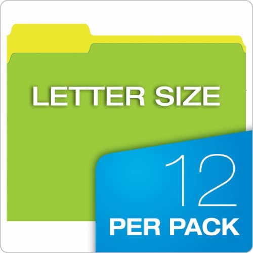 Pendaflex Glow Twisted 3-Tab File Folder Letter Size - Multicolor, 12 ... Pendaflex Glow Twisted 3-Tab File Folder Letter Size - Multicolor, 12 ...