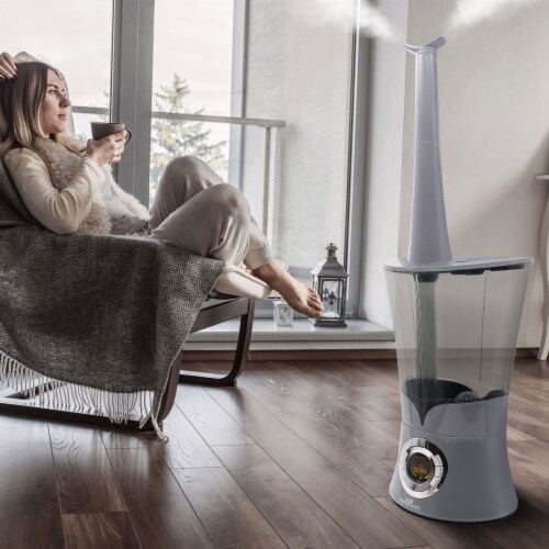 Air Innovations Ultrasonic Cool Mist Aromatherapy Digital Humidifier Platinum 1 Piece Foods Co