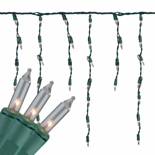 Northlight 300-Count Clear Mini Icicle Christmas Lights, 9 ft Green ... Northlight 300-Count Clear Mini Icicle Christmas Lights, 9 ft Green ...