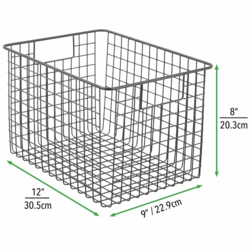 Mdesign Metal Wire Food Storage Organizer Bin 4 Pick ‘n Save