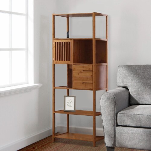 Selma bamboo bookcase store