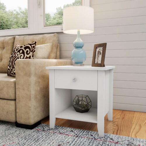 Wide side table with storage store