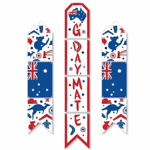 Big Dot Of Happiness Australia Day Vertical Banners Gday Mate Aussie