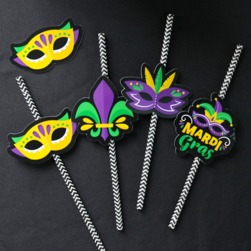 Big Dot Of Happiness Colorful Mardi Gras Mask Masquerade Party