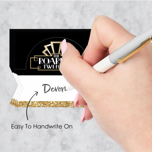 Big Dot Of Happiness Roaring 20s Art Deco Jazz Party Buffet Table Name Place Cards 24 Ct 24