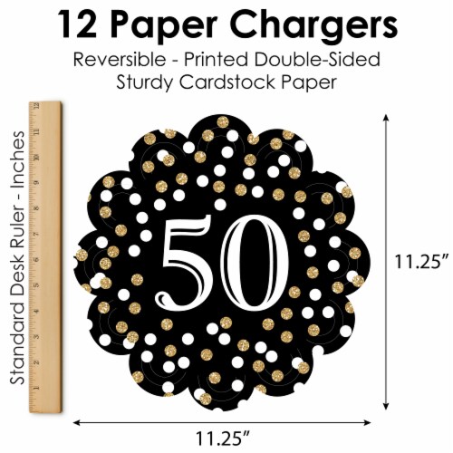 Big Dot Of Happiness Adult 50th Birthday Gold Party Round Table Decor