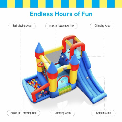 Costway Inflatable Bounce House Slide Bouncer Kids Castle Jumper w ... Costway Inflatable Bounce House Slide Bouncer Kids Castle Jumper w ...