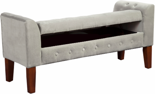 Homepop Velvet Tufted Settee Storage Bench 50 X 23 In Fred Meyer