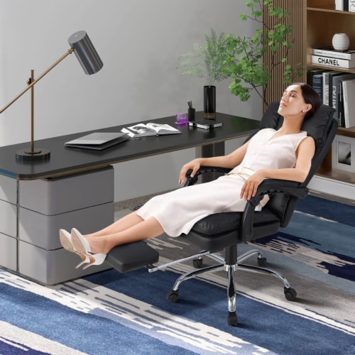 High Back Reclining Office Chair Ergonomic Computer Desk Chair w Footrest Pad 1 unit Fred Meyer