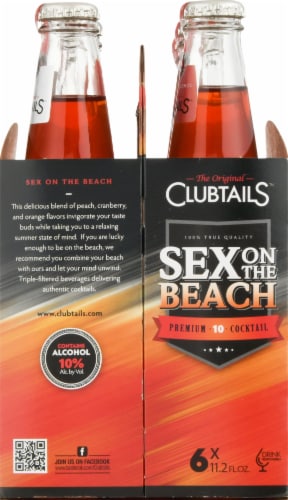 Clubtails Sex On The Beach Cocktail 6 Bottles 11 2 Oz Kroger