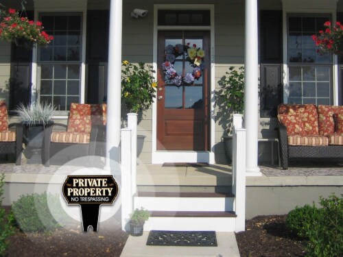 Signs Authority Non Reflective Private Property No Trespassing Sign