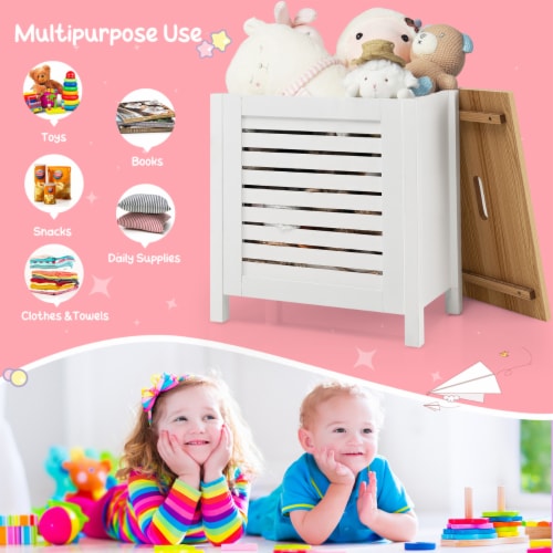 Wooden Toy Storage Organizer Kids Toy Chest W/Lid for Kindergarten ... Wooden Toy Storage Organizer Kids Toy Chest W/Lid for Kindergarten ...