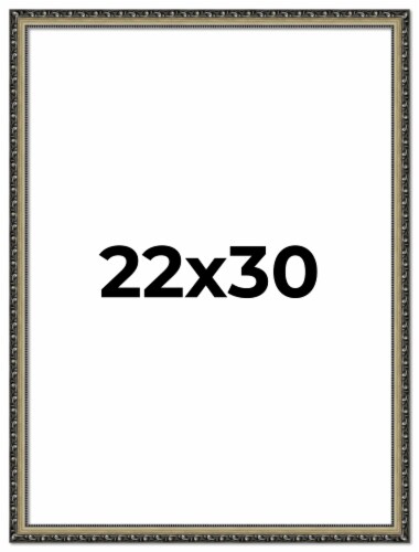 22x30 Silver Wood Picture Frame UV Acrylic Foam Board Backing Hanging Hardware 22x30 Frame Fry s Food Stores