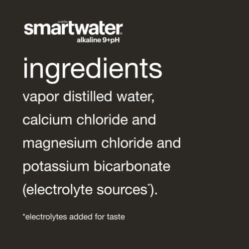 Glaceau Smartwater Alkaline Vapor Distilled Ionzied Bottled Water, 12 ... Glaceau Smartwater Alkaline Vapor Distilled Ionzied Bottled Water, 12 ...