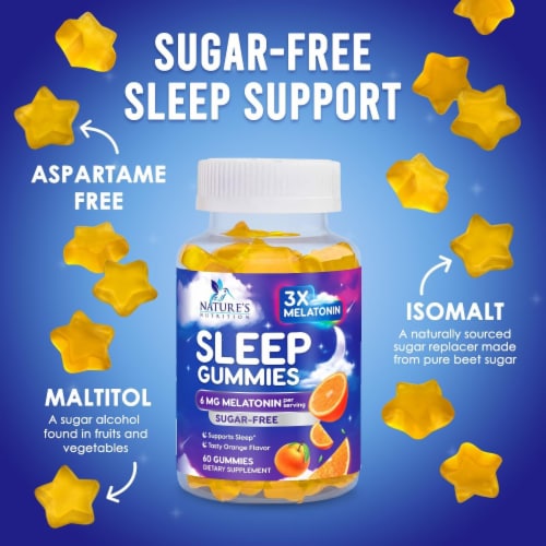 Sleep Melatonin Gummies for Adults Sugar Free - Natural Melatonin Sleep ... Sleep Melatonin Gummies for Adults Sugar Free - Natural Melatonin Sleep ...