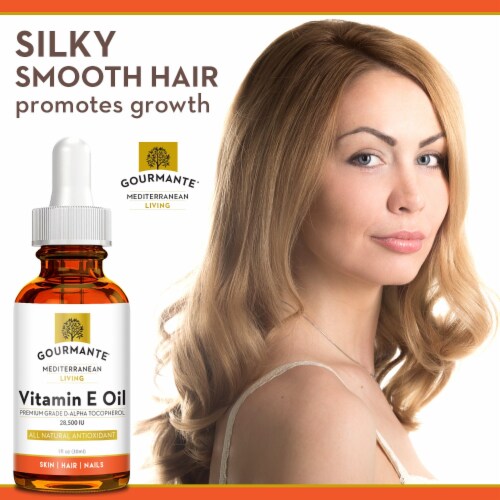 Gourmante 100 Natural Vitamin E Oil For Skin Hair and Nail Health 1 Kroger